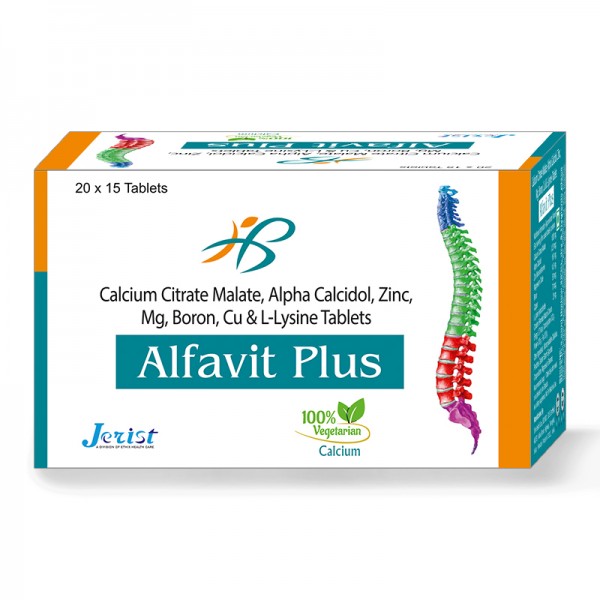 Alfavit plus (Calcium Carbonate-1250 mg + Alpha Calcidol + Zn + Mg ...